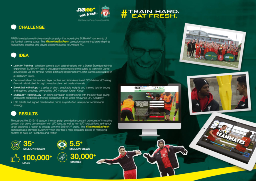 SUBWAY®, Official Partner of Liverpool FC – European Sponsorship ...