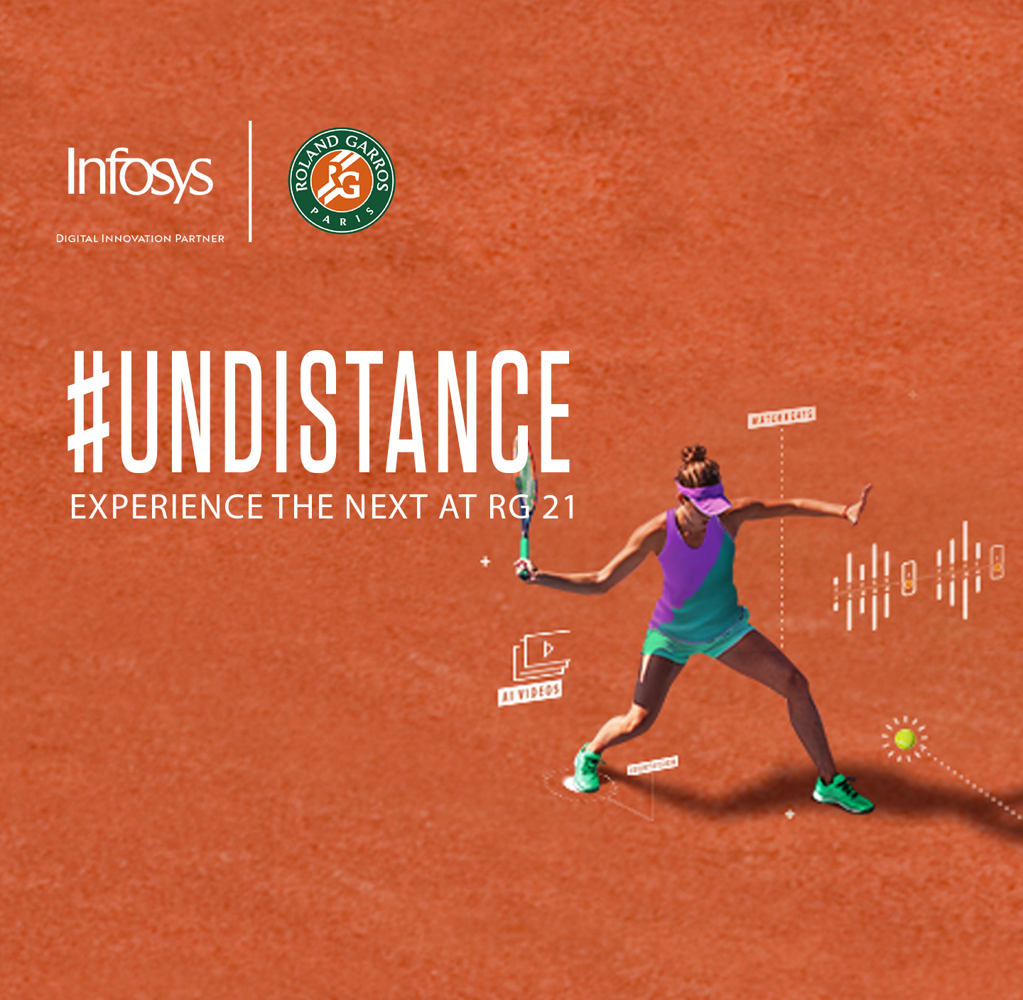 Infosys & Roland Garros 2021: Undistance Campaign – European ...