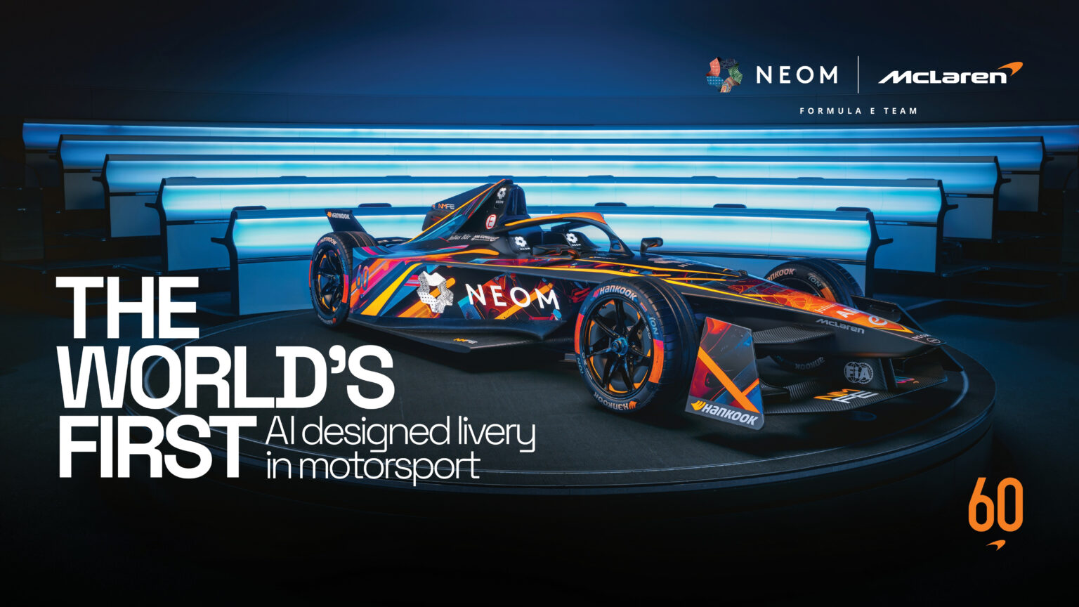 The NEOM McLaren FE Team unveil world-first generative AI-designed livery – European Sponsorship ...